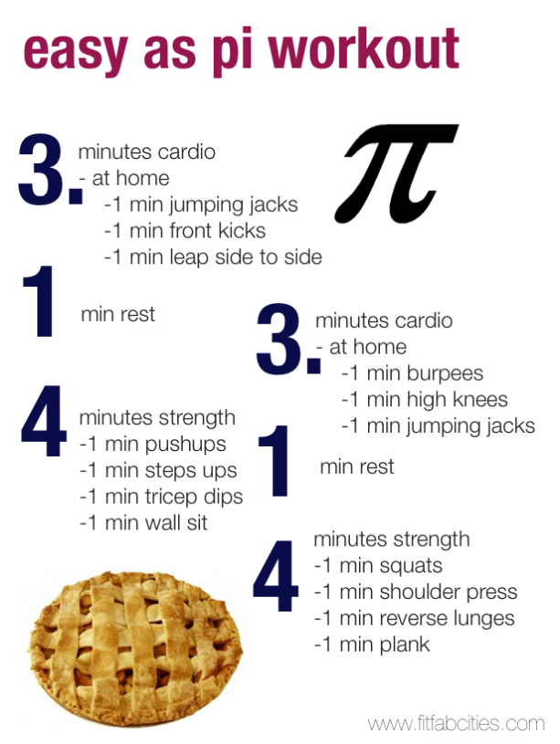 Happy Pi Day {Mini Workout}